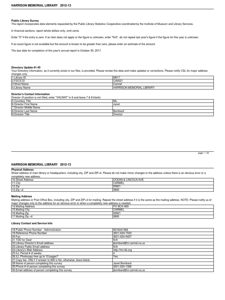 HML 2012 Report | PDF | Zip Code | Expense