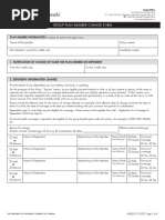 Sun Life Enrollment/Change Form | PDF | Life Insurance | Trustee