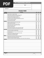 AHU Checklist | PDF | Duct (Flow) | Hvac