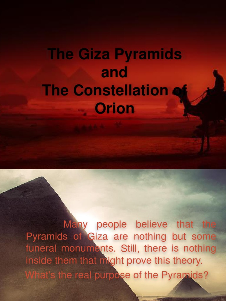 The Giza Pyramids and The Constellation of Orion | PDF