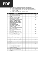 Instrumen Tingkat Kecemasan | PDF