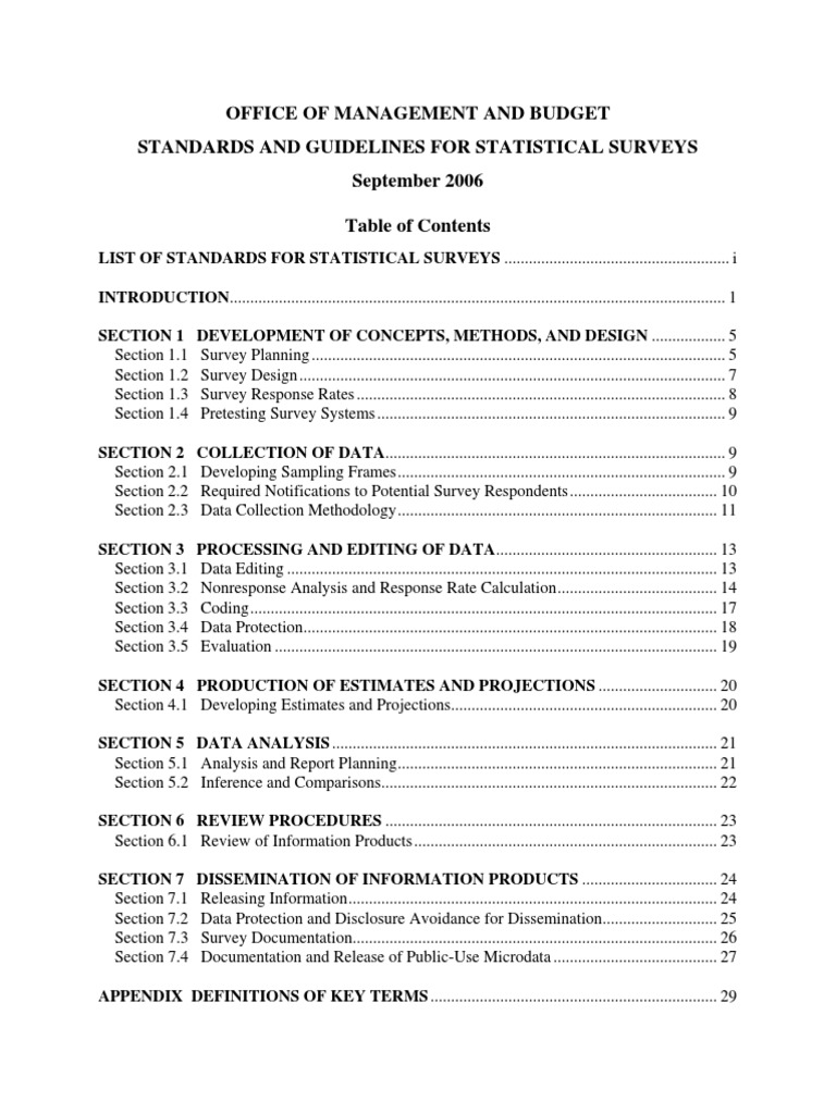 Standards Stat Surveys | PDF | Survey Methodology | Sampling (Statistics)