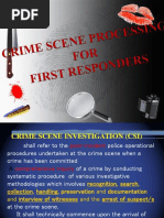 First Responder | PDF | Crime Scene | Forensic Science