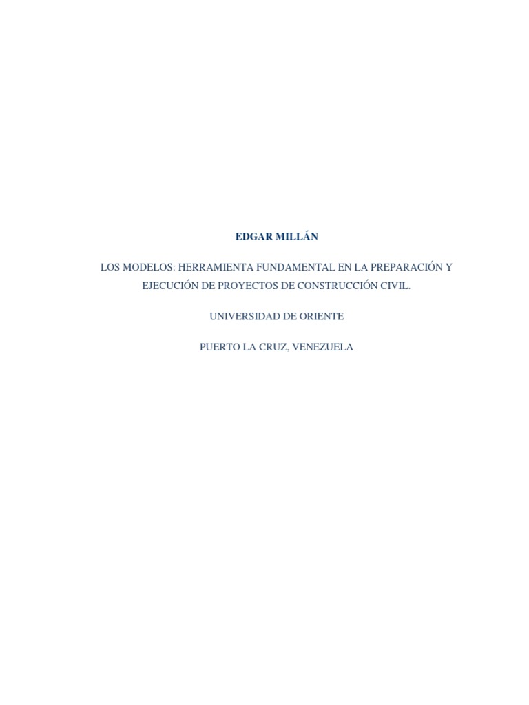 Articulo Inedito Edgar Millán | PDF | Analogía | Planificación