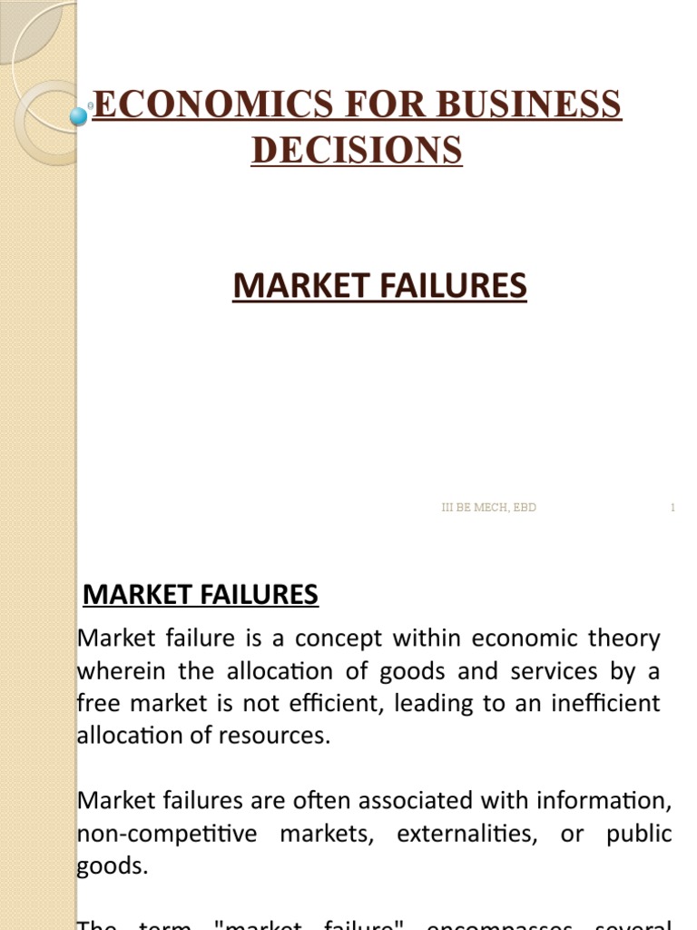 Market Failures Explained | PDF | Market Failure | Externality