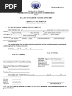 Marina Certificate of Sea Service | PDF