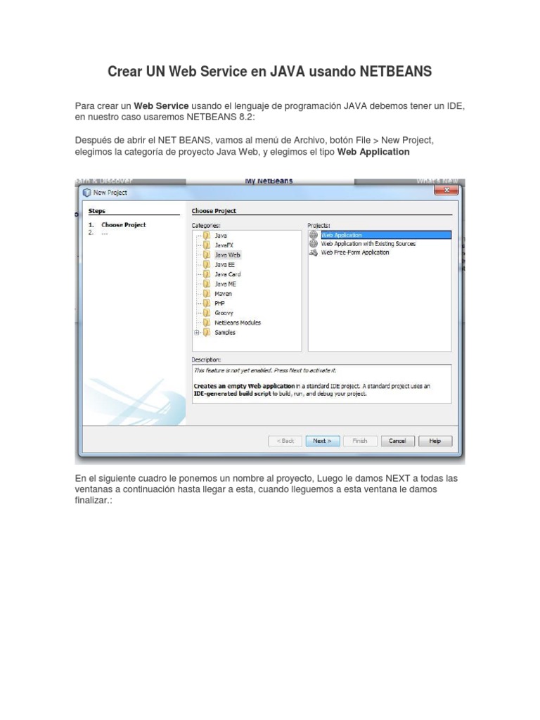 Crear UN Web Service en JAVA Usando NETBEANS | PDF