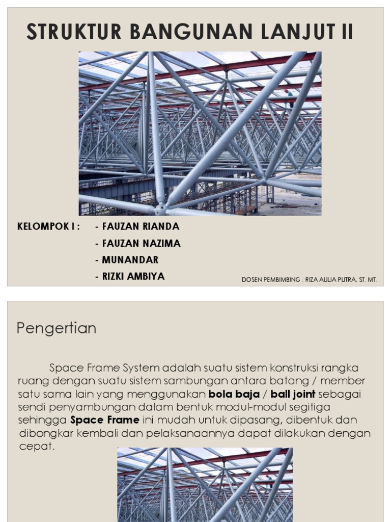 Struktur dan Sistem Space Frame | PDF | Teknologi & Rekayasa