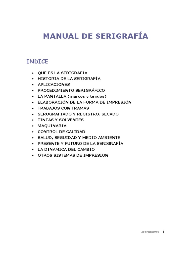 Manual de Serigrafia (157 Pag) | Descargar gratis PDF | Fibra sintética ...