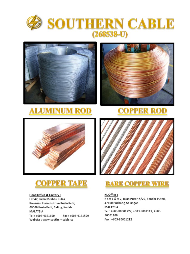 12 - Al & Cu Rods - Cu Strip - Bcu | PDF | Wire | Electrical ...