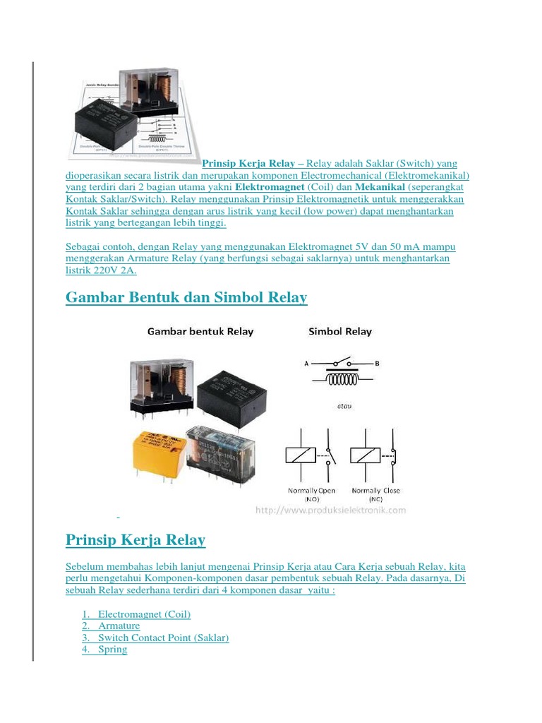 Prinsip Kerja Relay Pdf