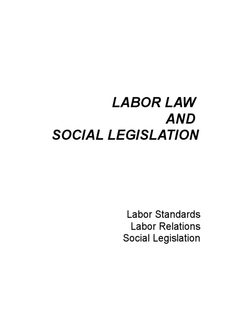Labor Law | PDF | Employment | Labour Law