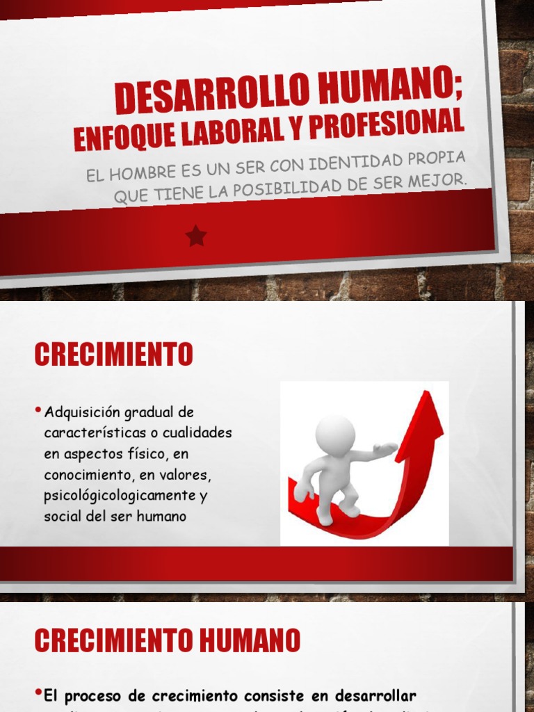 Desarrollo Humano Enfoque Profesional y Laboral | PDF | Homo Sapiens ...