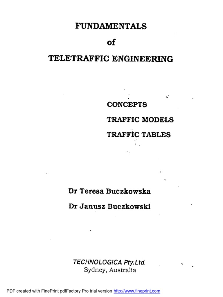 Fundamentals of Teletraffic | PDF | Adobe Systems | Computer File Formats