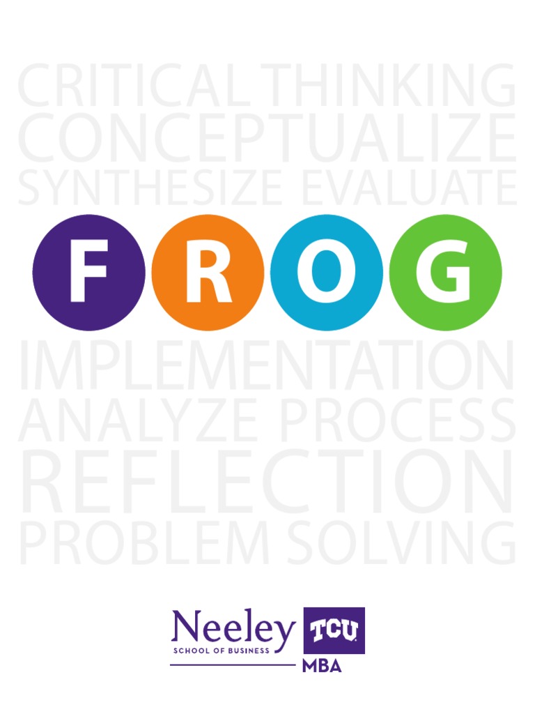 FROG Critical Thinking Brochure | PDF | Critical Thinking | Thought