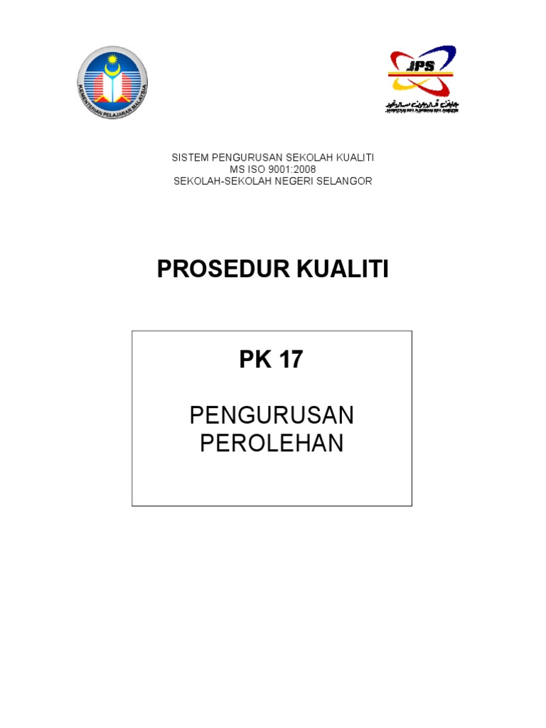 PK 17 Pengurusan Perolehan PDF | PDF