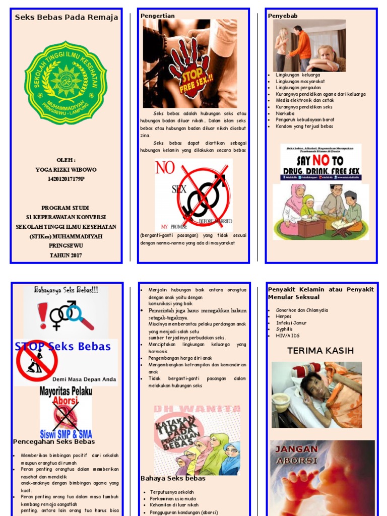 Leaflet Seks Bebas Yoga RW | PDF