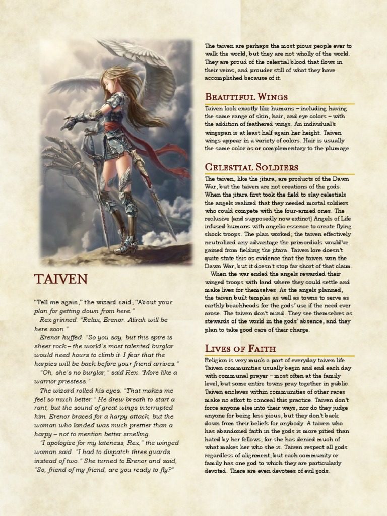 Taiven | PDF | Angel | Religion And Belief