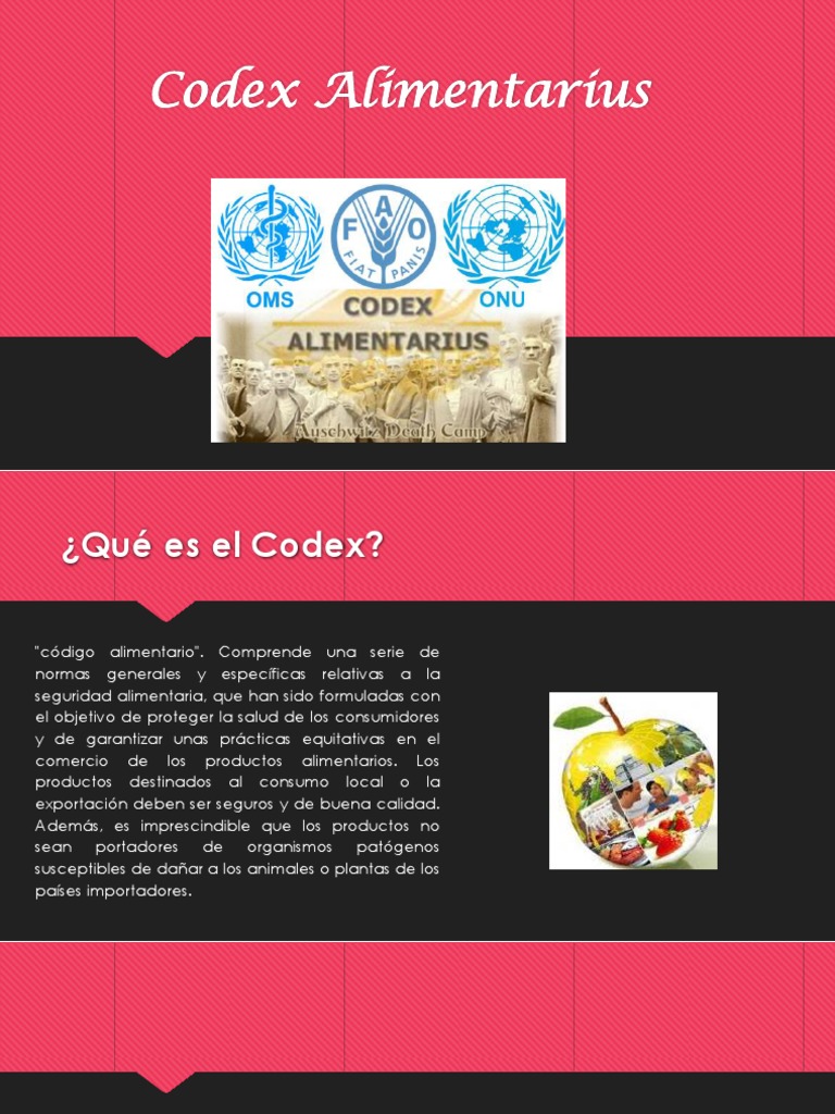 Codex Alimentarius | PDF | Alimentos | Industria de alimentos