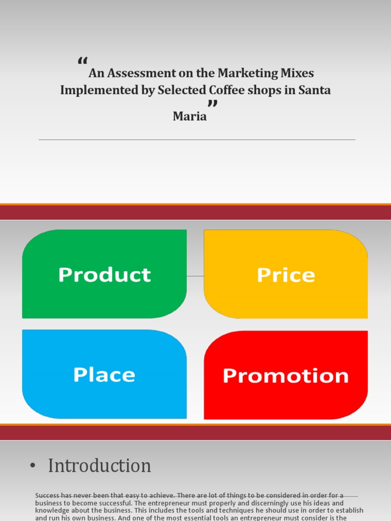 Marketing Mix | PDF | Survey Methodology | Promotion (Marketing)