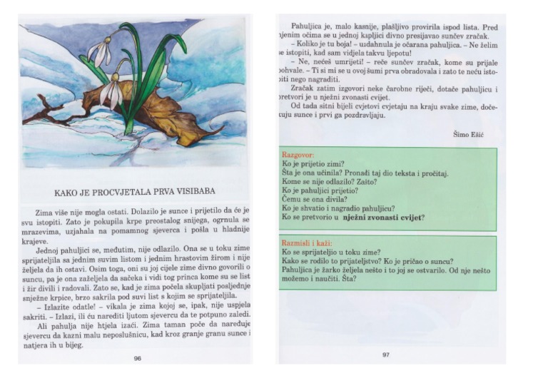 Kako Je Procvjetala Prva Visibaba | PDF