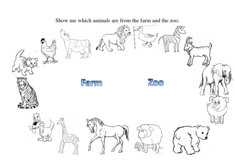 Farm vs Zoo Animals Explained | PDF
