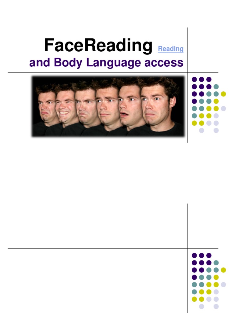Face Reading and Body Language Access | PDF