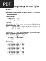 Menghitung Tetesan Infus TPM | PDF | Sains & Matematika