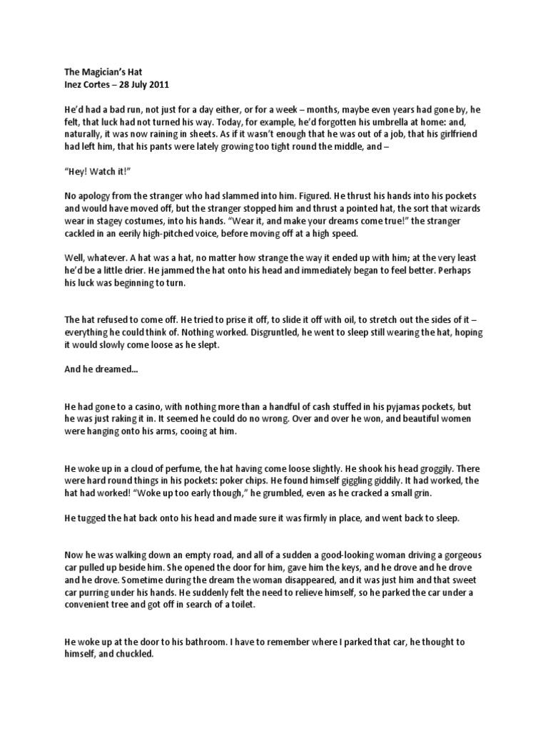 The Magicians Hat | PDF | Mystery, Thriller & Crime Fiction