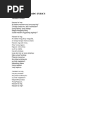 Paraluman Lyrics | PDF