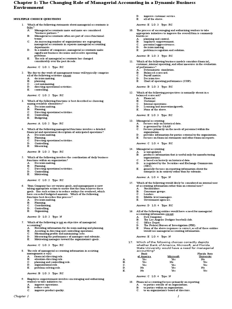 basic mas | Management Accounting | Accounting