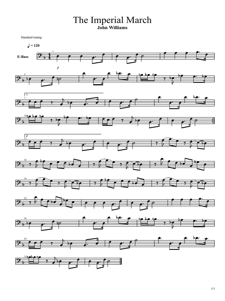 The Imperial March - F | PDF