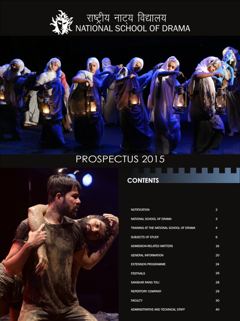 NSD Prospectus 2015 PDF For Web | PDF | Theatre | Design