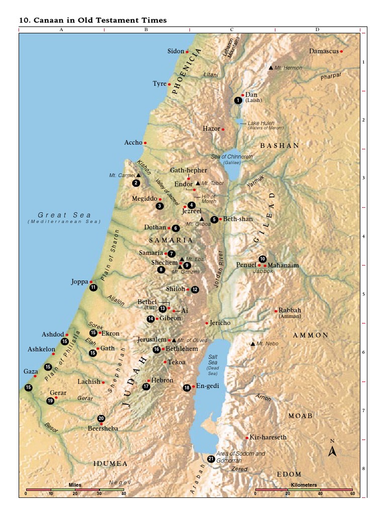 Israel Bible Map | PDF