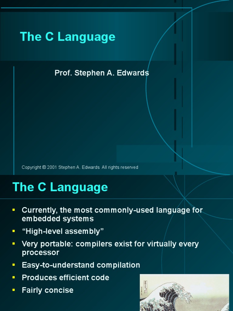 The C Language: Prof. Stephen A. Edwards | PDF | C (Programming Language) | Pointer (Computer ...