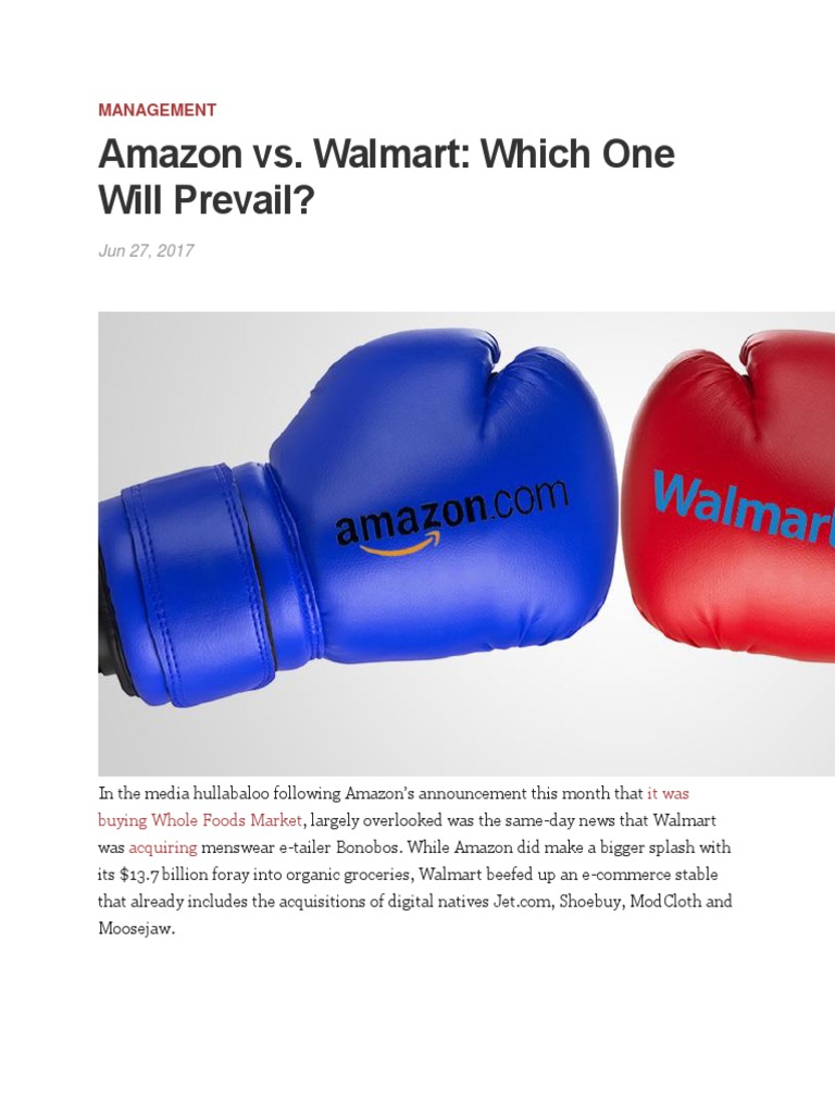 Amazon-vs-Walmart-Omnichannel Strategy | PDF | Amazon.Com | Walmart