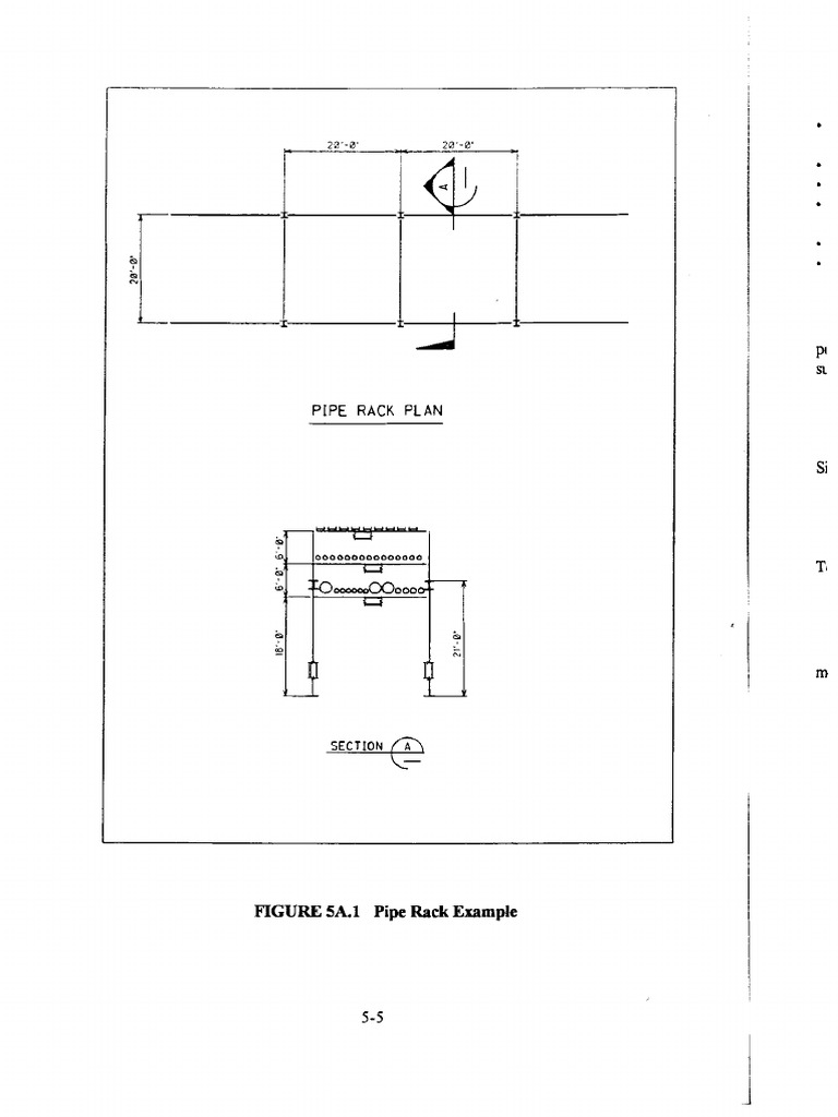 FIGURE 5A.! Pipe Rack Example: Section | PDF