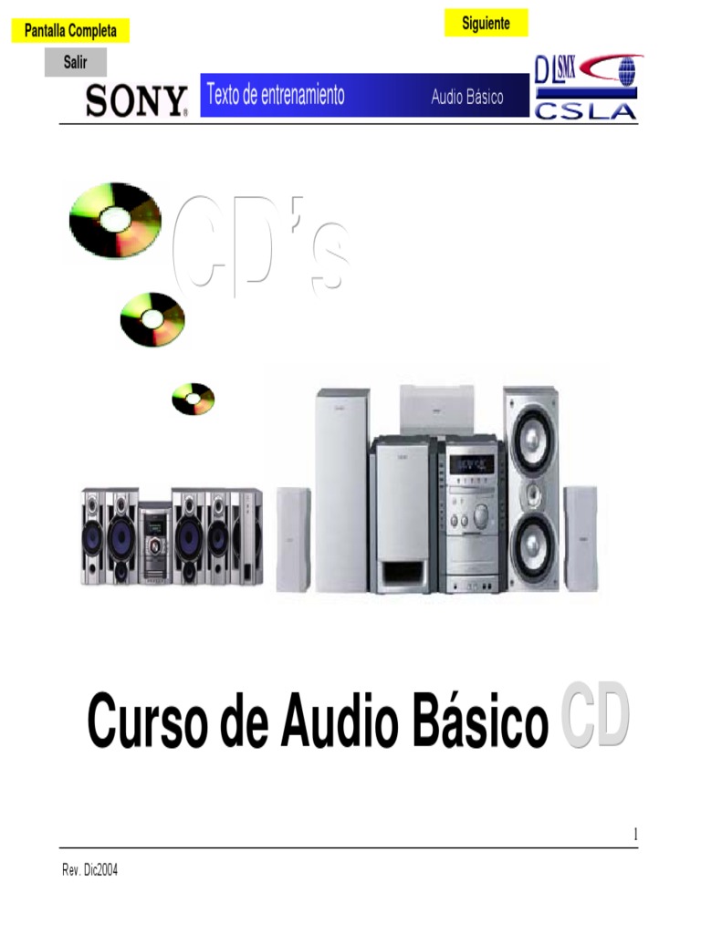 Fundamentos del Sonido y Audio | PDF | Disco compacto | Sonido