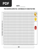 Precast Checklist | PDF | Precast Concrete | Concrete