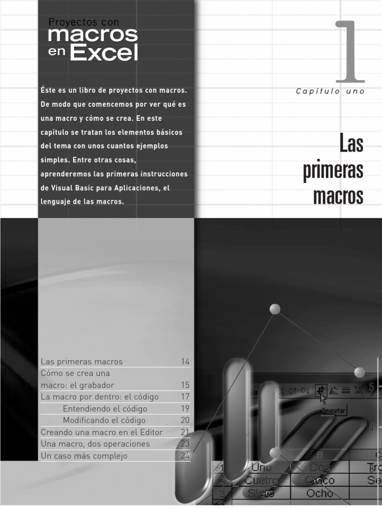 Capitulo Gratis Proyectos Con Macros en Excel | PDF | Macro (informática) | Point and Click
