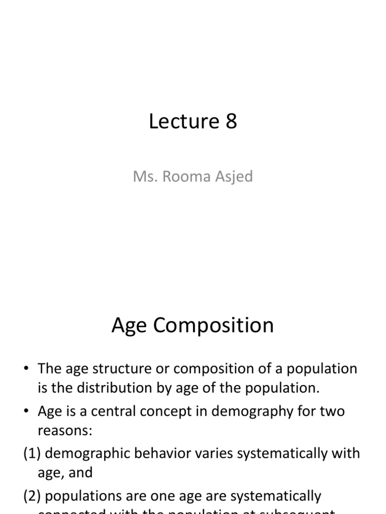 Age Composition | PDF | Demography | Environmental Social Science