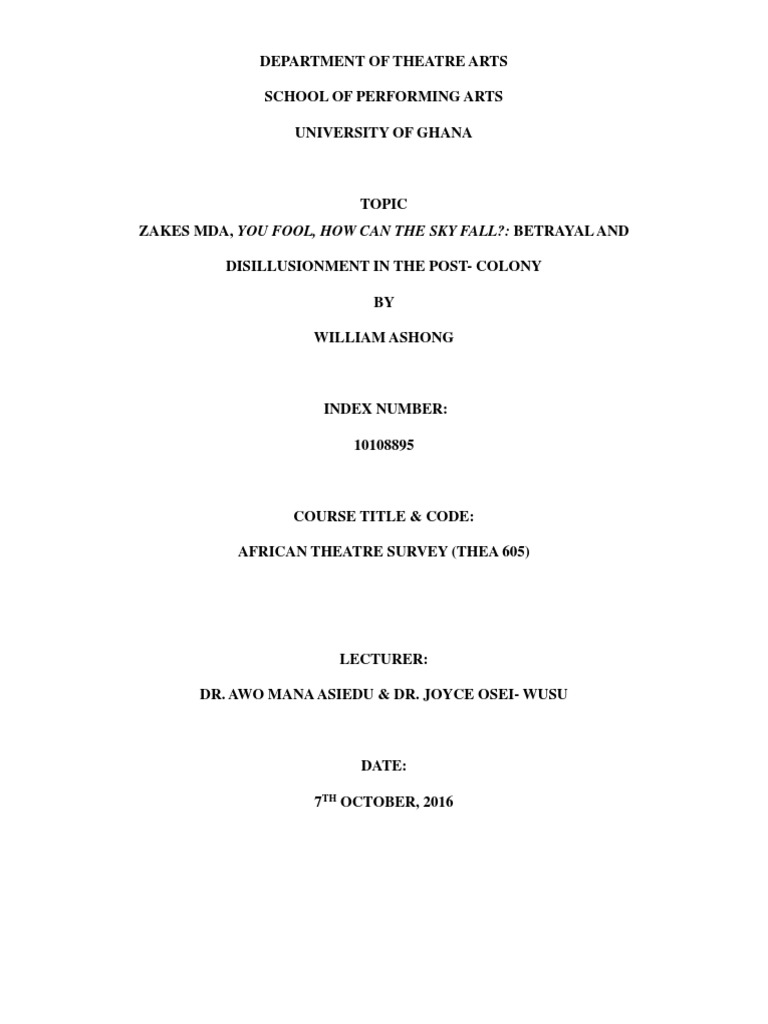 Zakes Mda Presentation | PDF | Postcolonialism | Colonialism