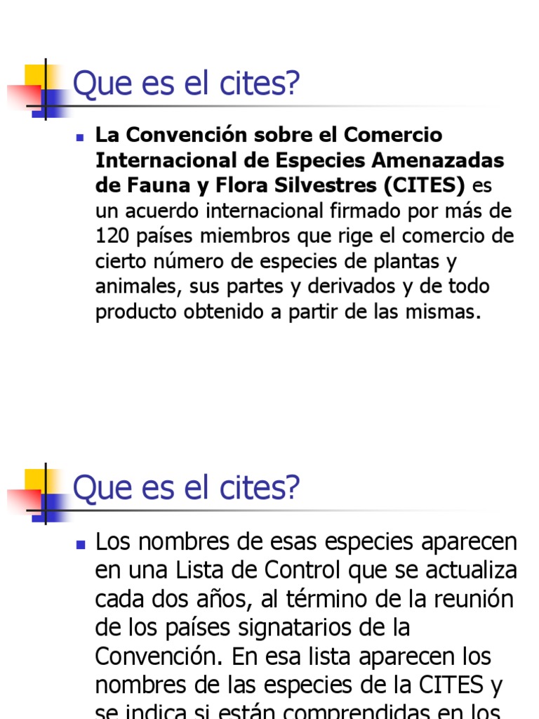 Que Es El Cites | PDF | Cita | Conservación