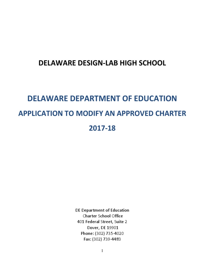 Delaware Department of Education: Delaware Design-Lab High School | PDF ...