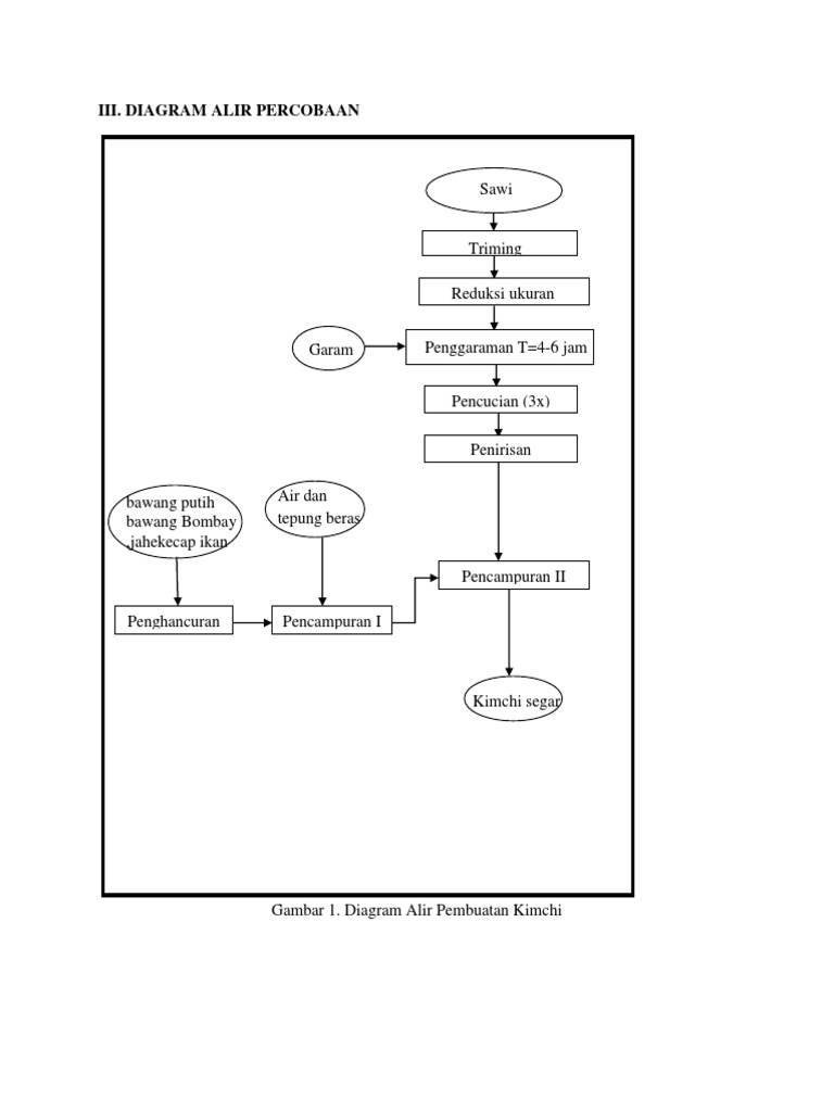 Diagram Proses Kimchi | PDF