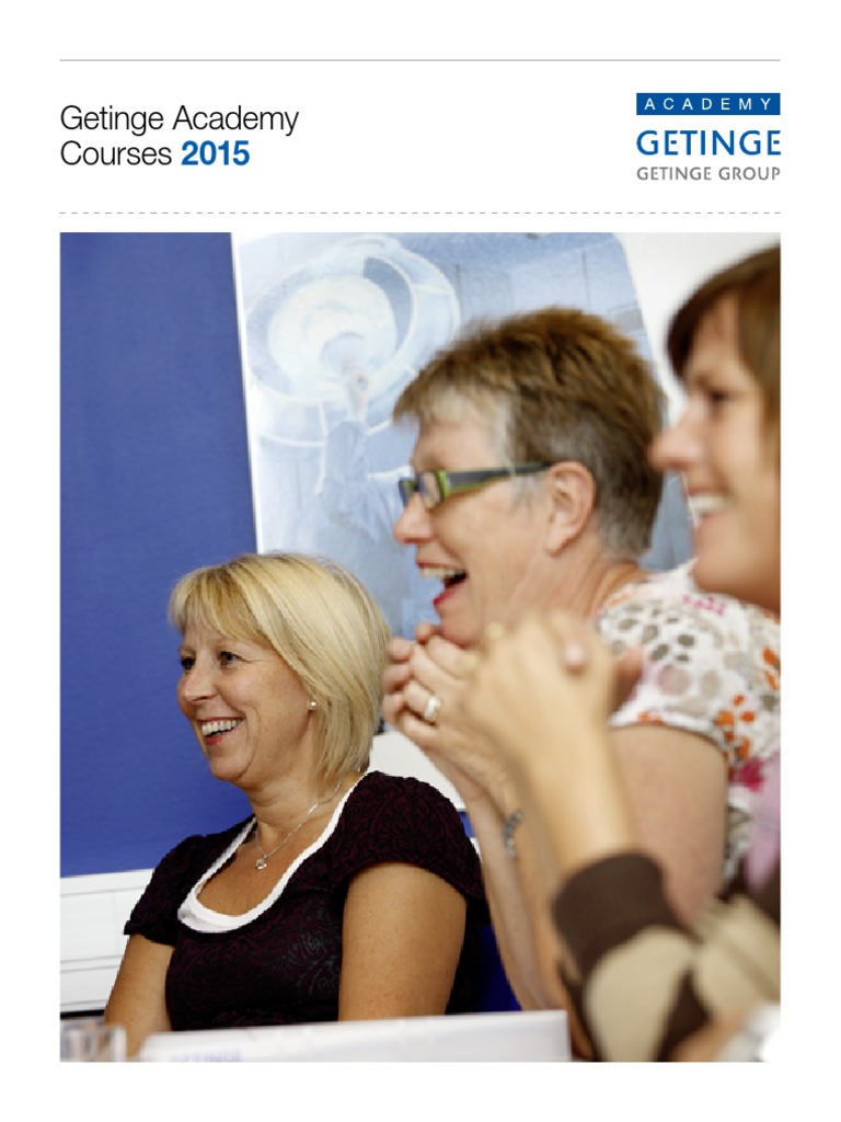 Getinge Academy Customer Catalogue 2015 - v2 | PDF | Infection Control ...
