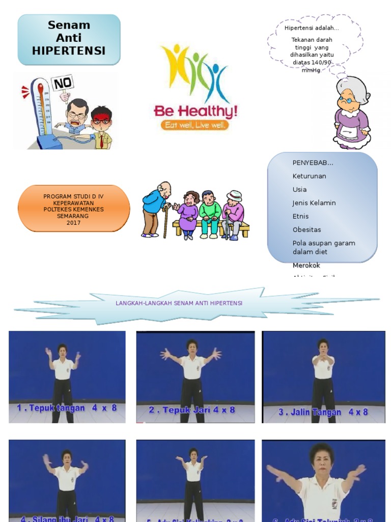 Leaflet Senam Anti Hipertensi | PDF