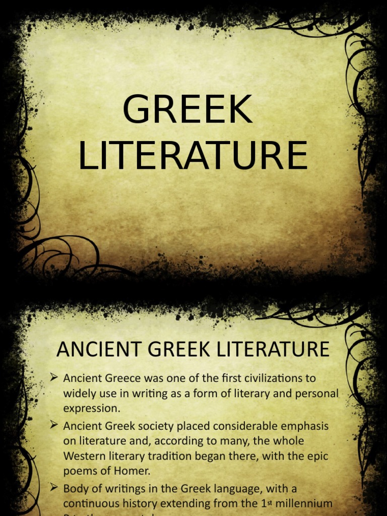 Greek Literature | PDF | Ancient Greek Literature | Greek Mythology