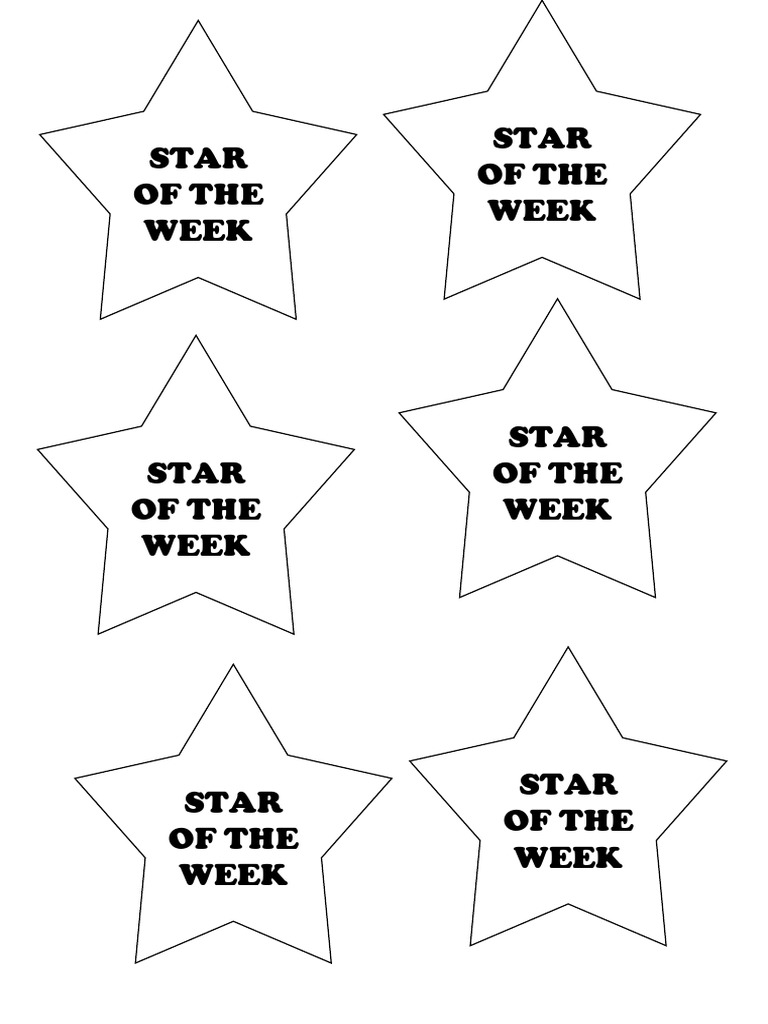 Weekly Star Recognition | PDF