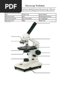 Parts and Function of The Microscope | PDF